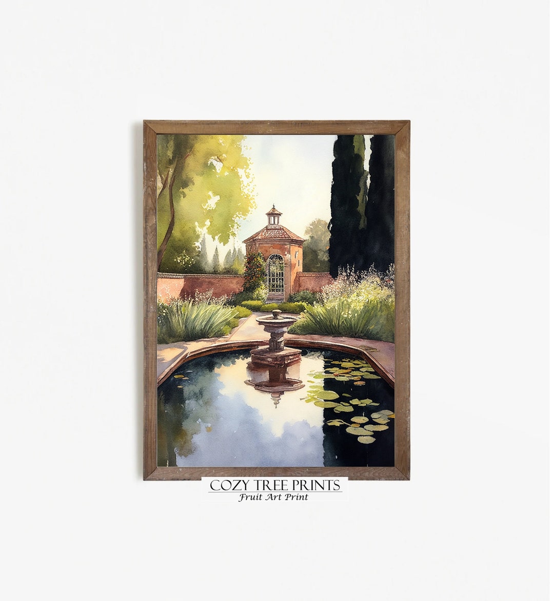 Printable Filoli Garden Watercolor Garden Art Print Wall Art - Etsy