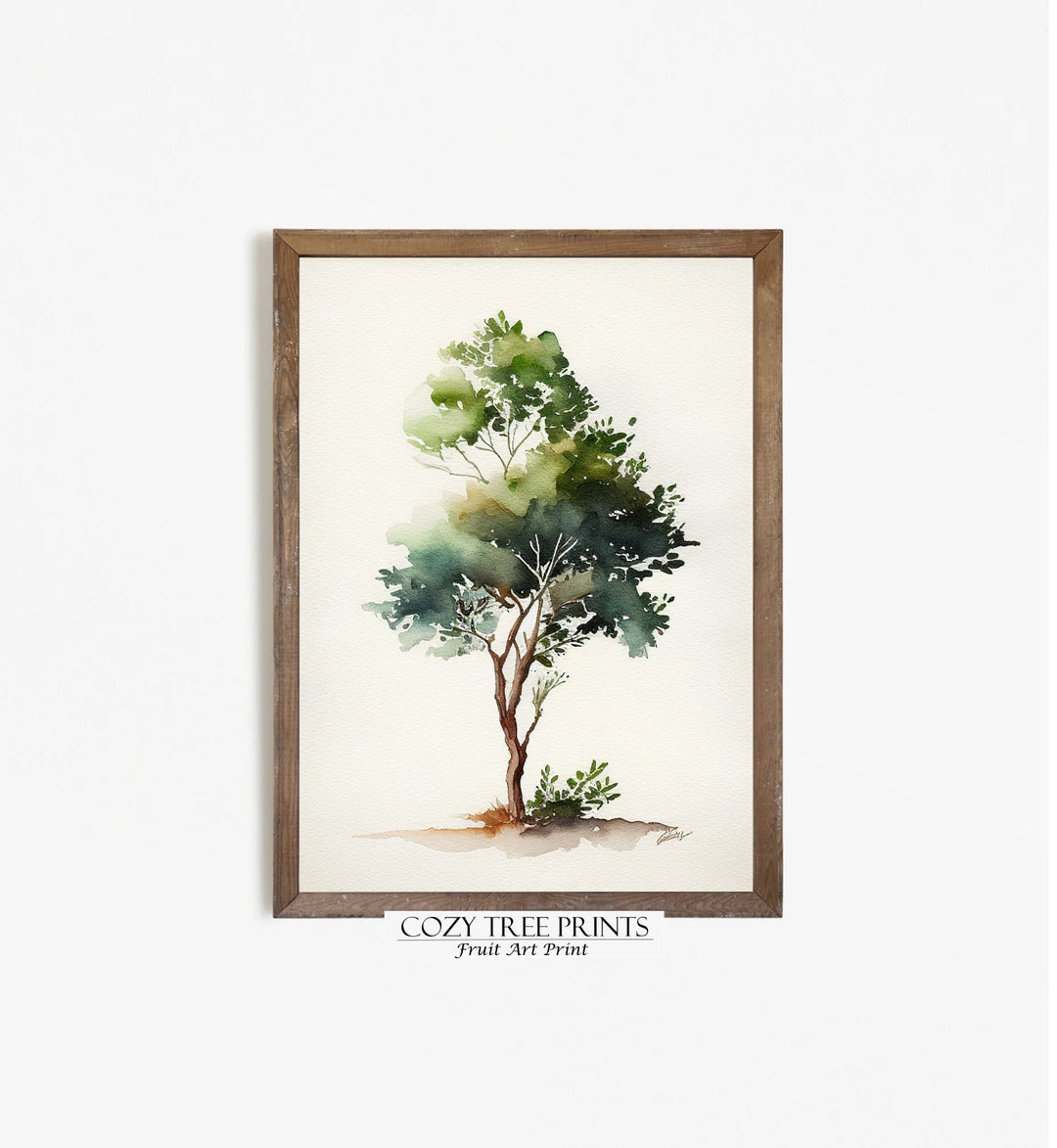 Printable Myrtle Tree Watercolor, Fruit Art Print, Wall Art Digital ...