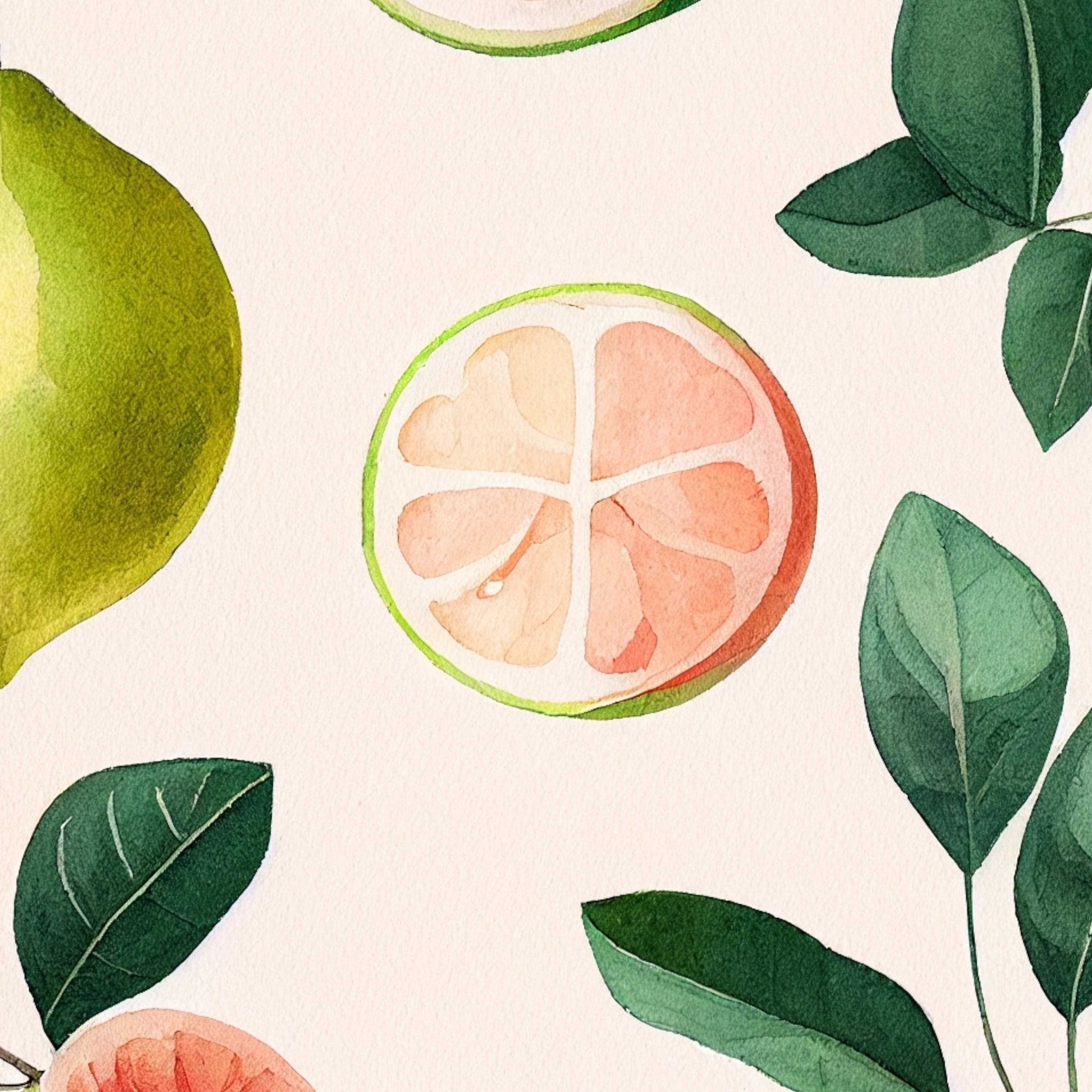 Printable Guava Varieties Watercolor, Fruit Art Print, Wall Art Digital ...