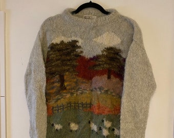 Susie Lee | Vintage Mohair Sweater | 1980s | Country Scene ...