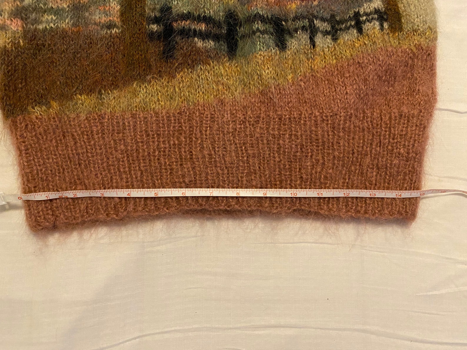 Susie Lee Vintage Mohair Sweater 1980s Country Scene Cottagecore - Etsy