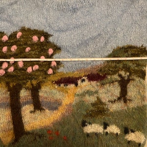 Susie Lee | Vintage Mohair Sweater | 1980s | Country Scene 3 ...