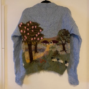 Susie Lee | Vintage Mohair Sweater | 1980s | Country Scene 3 ...