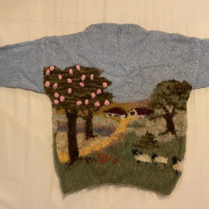 Susie Lee | Vintage Mohair Sweater | 1980s | Country Scene 3 ...