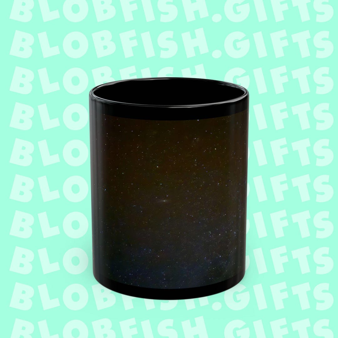 Night Sky With Andromeda Galaxy and Milky Way 11oz Black Mug - Etsy