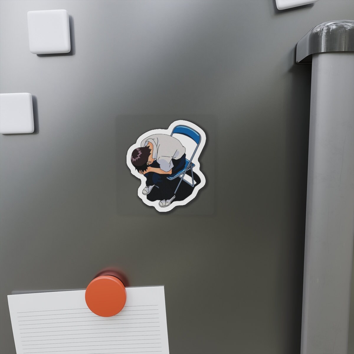 Shinji Ikari Chair Meme Die-cut Magnet - Etsy