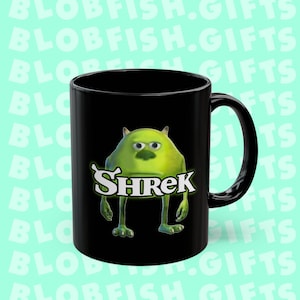 Shrek Mike Wazowski Sully Face Swap Wrong Movie Meme Mug - Etsy Australia