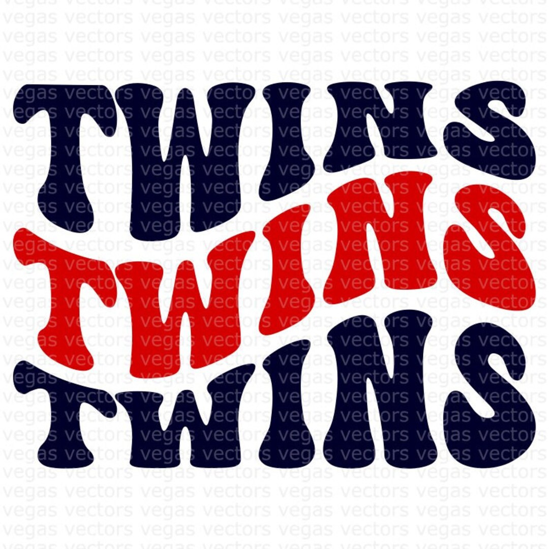 Twins Svg Baseball Svg Twins Wavy Svg Digital Download Cut Etsy