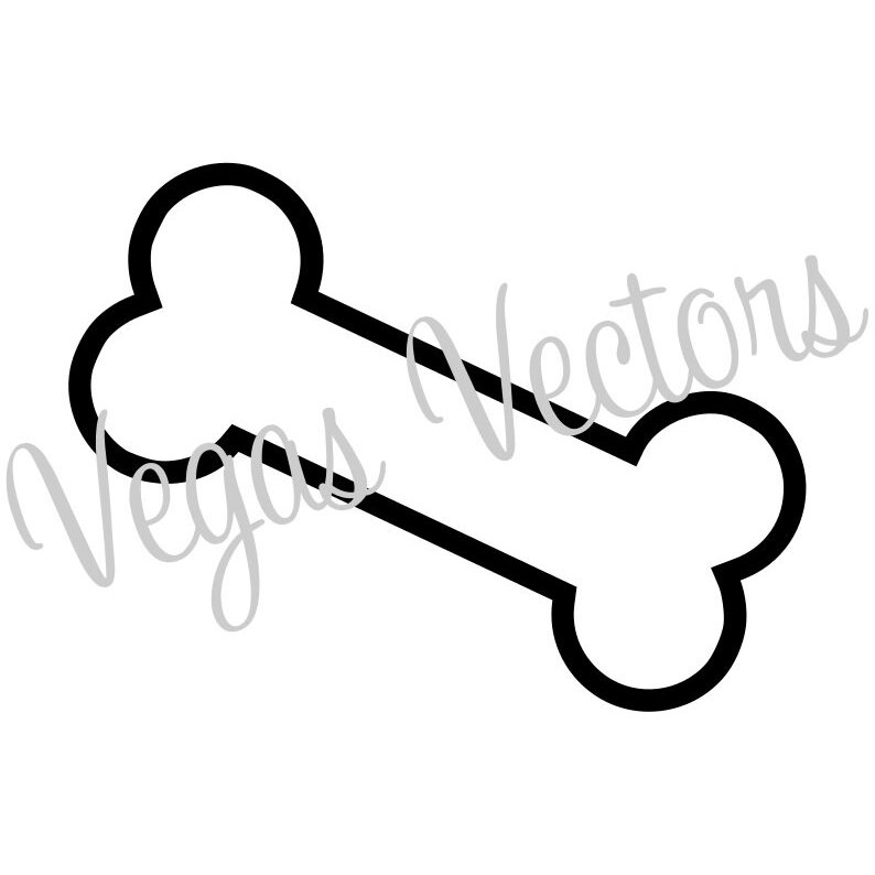 Dog Bone Clipart Outline