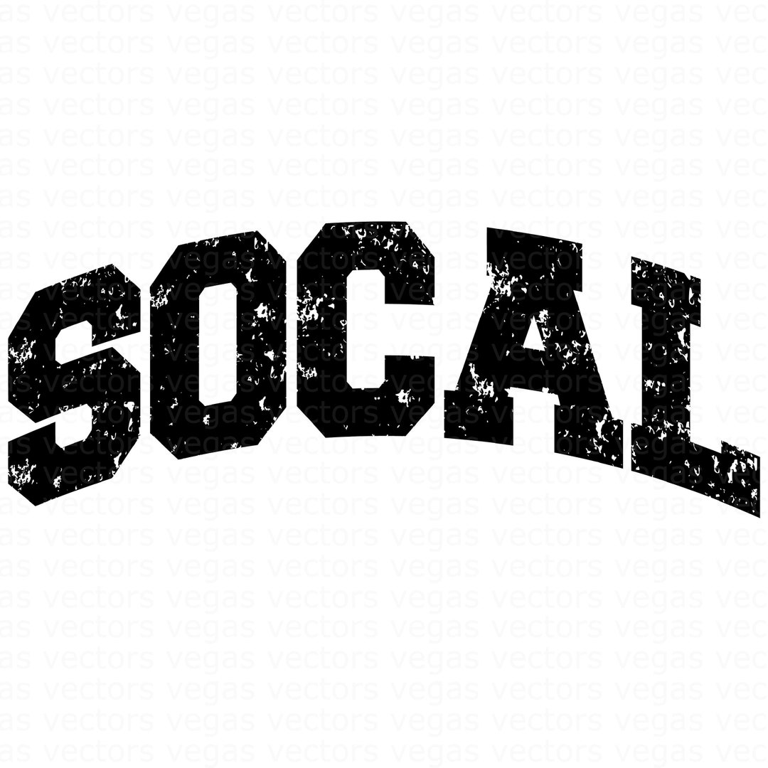 Socal SVG, Socal PNG, Southern California Grunge, Distressed, Instant ...