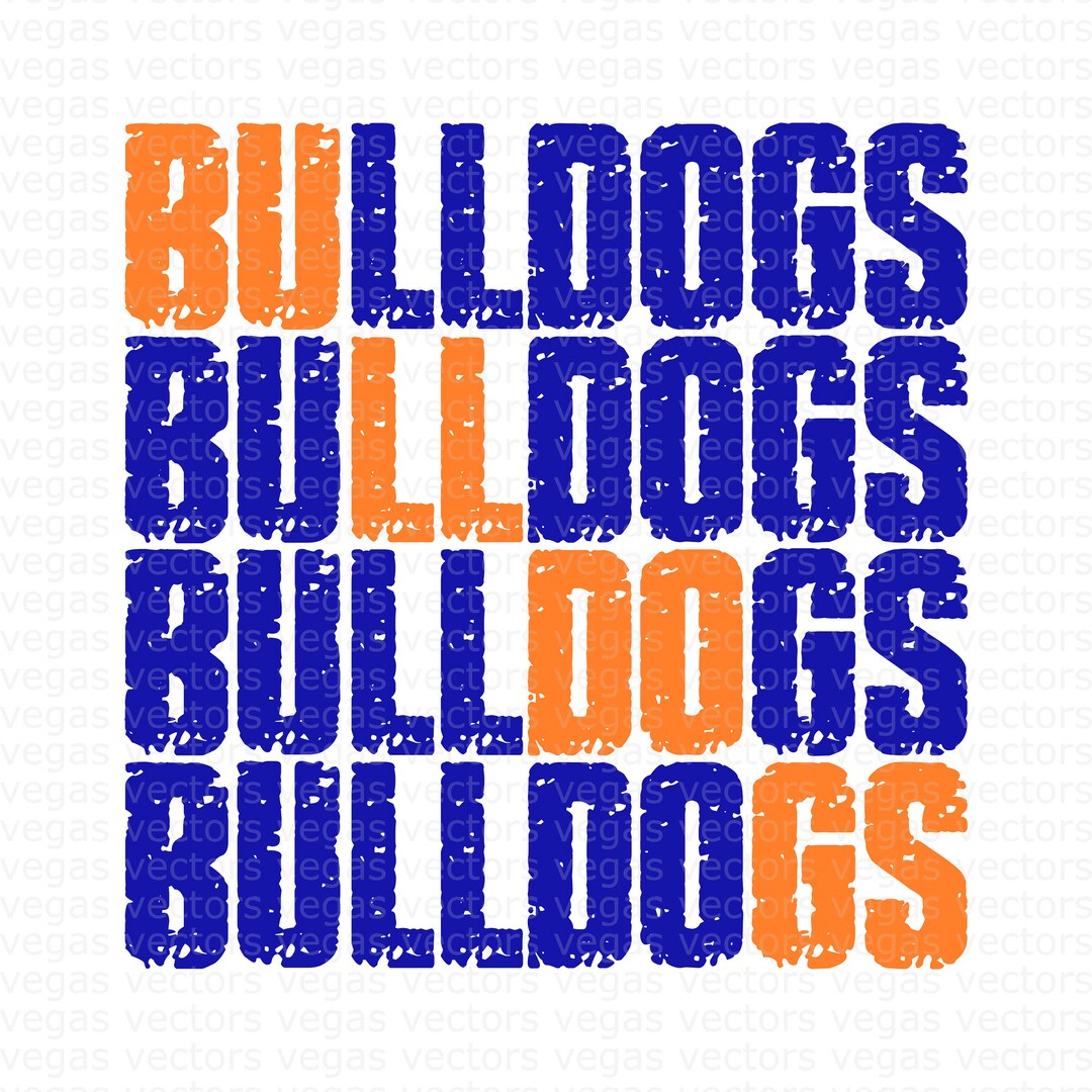 Bulldogs SVG, PNG Bulldogs Blue, Orange, Bulldogs Grunge, Digital ...