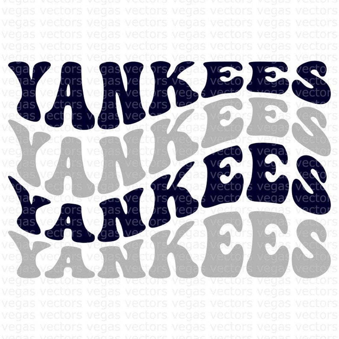 Yankees SVG Yankees Wavy SVG Yankees PNG Digital Download - Etsy