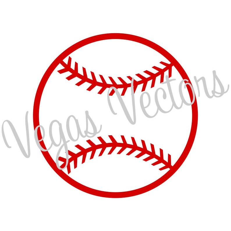 Baseball Outline SVG Baseball Outline Clipart PNG Digital - Etsy Canada