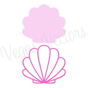 Pink Seashell SVG, PNG, Mermaid SVG, Summer, Beach, Seashell, Instant ...