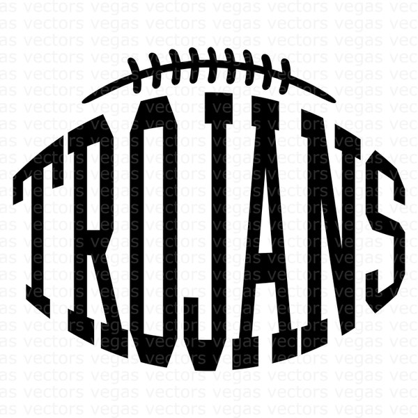 Trojans Football Svg - Etsy
