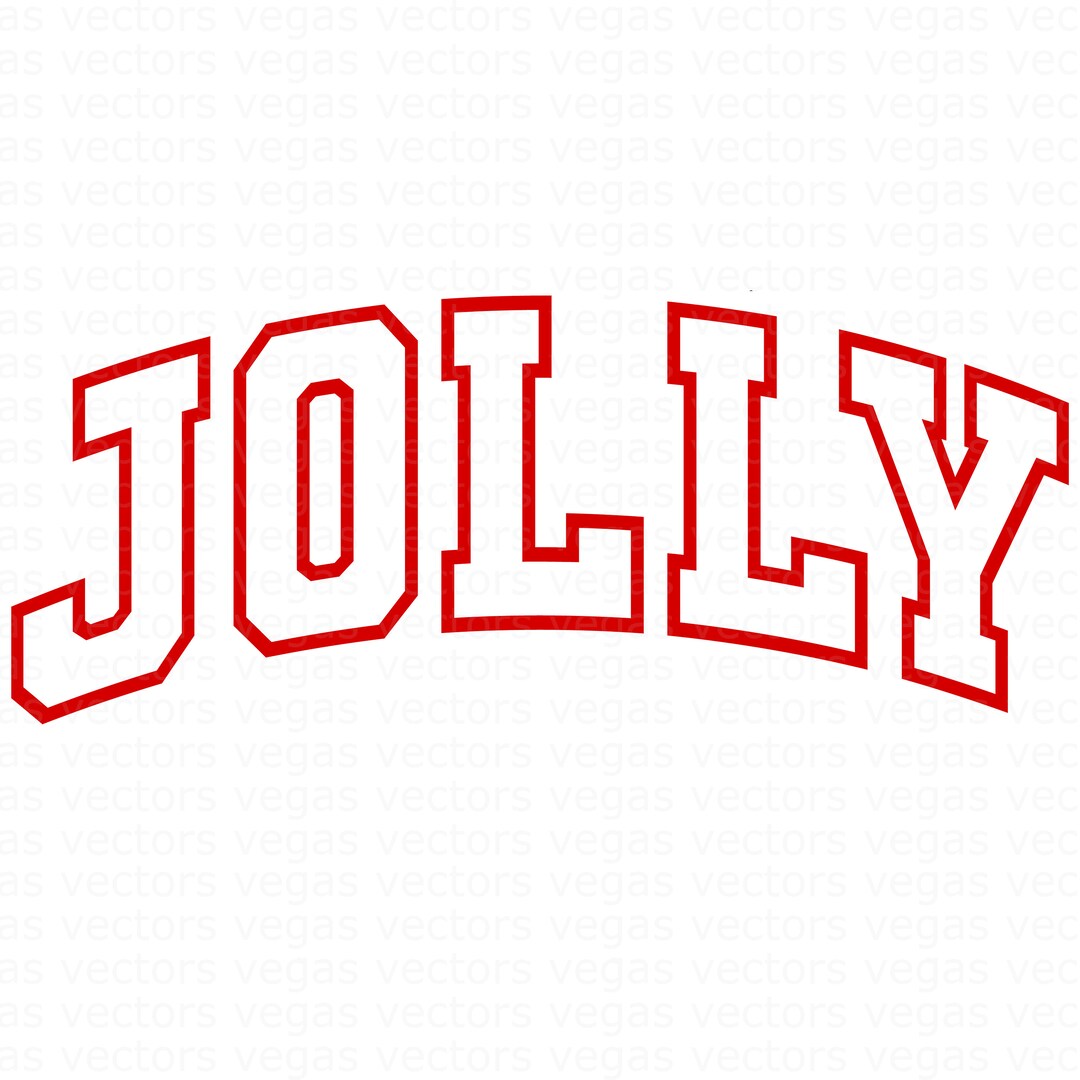 Jolly SVG, Jolly PNG, Jolly Outline SVG, Christmas, Instant Download ...
