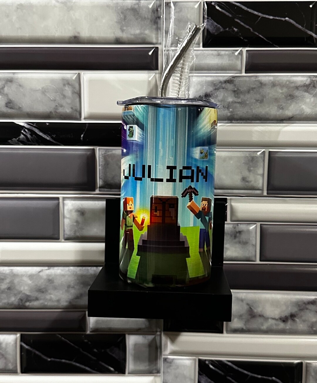 12 Oz Tumbler Kids & Adults Minecraft Personalized Cups for Kids,with ...