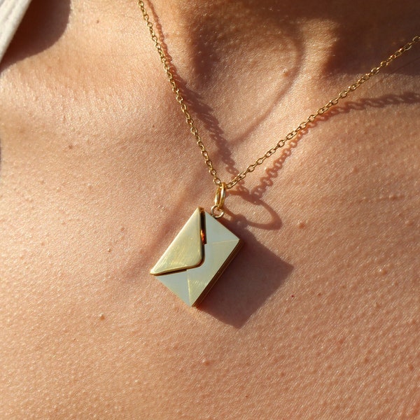 Envelope Necklace - Etsy