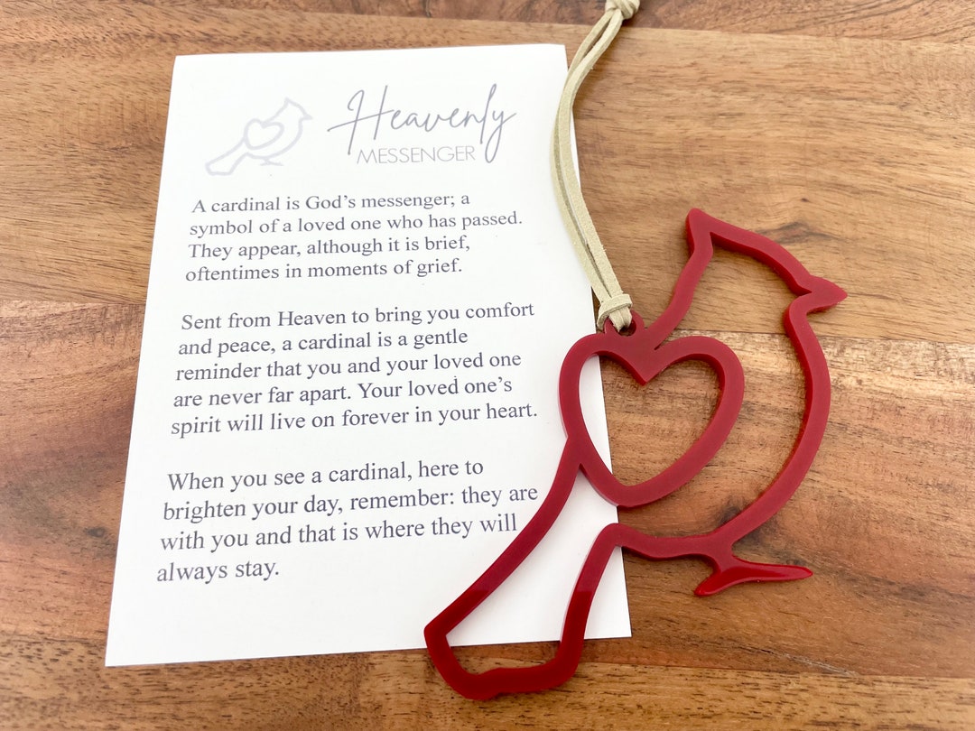 Heavenly Messenger Cardinal Ornament | Keepsake | Loss | Christmas ...