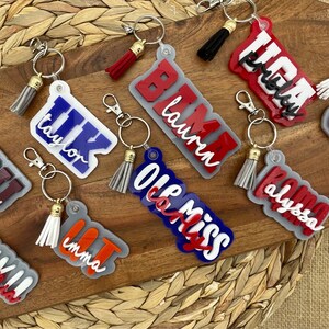 Personalized College Name Tag College Acceptance Gift Grad Acrylic ...