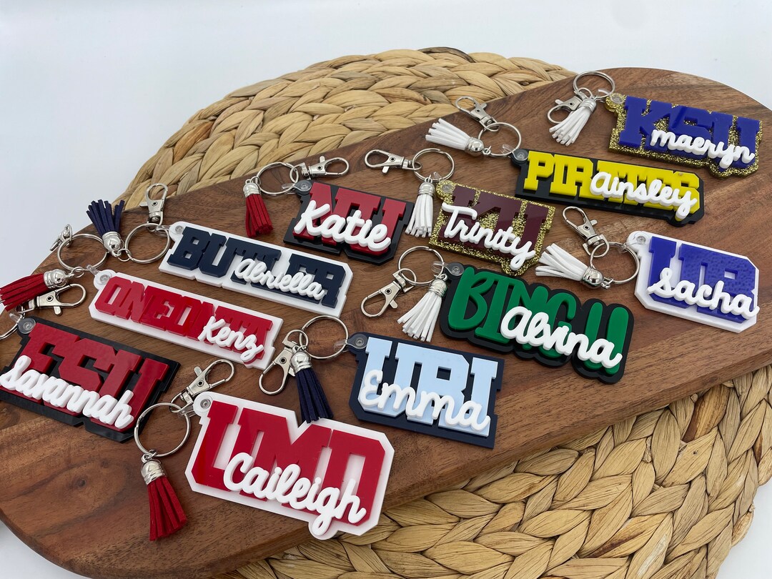 Personalized College Name Tag | College Acceptance | Gift | Grad ...
