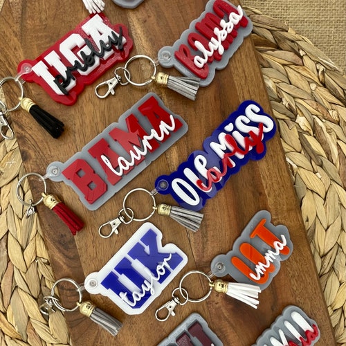 Custom Calligraphy College Name Stickers - Etsy