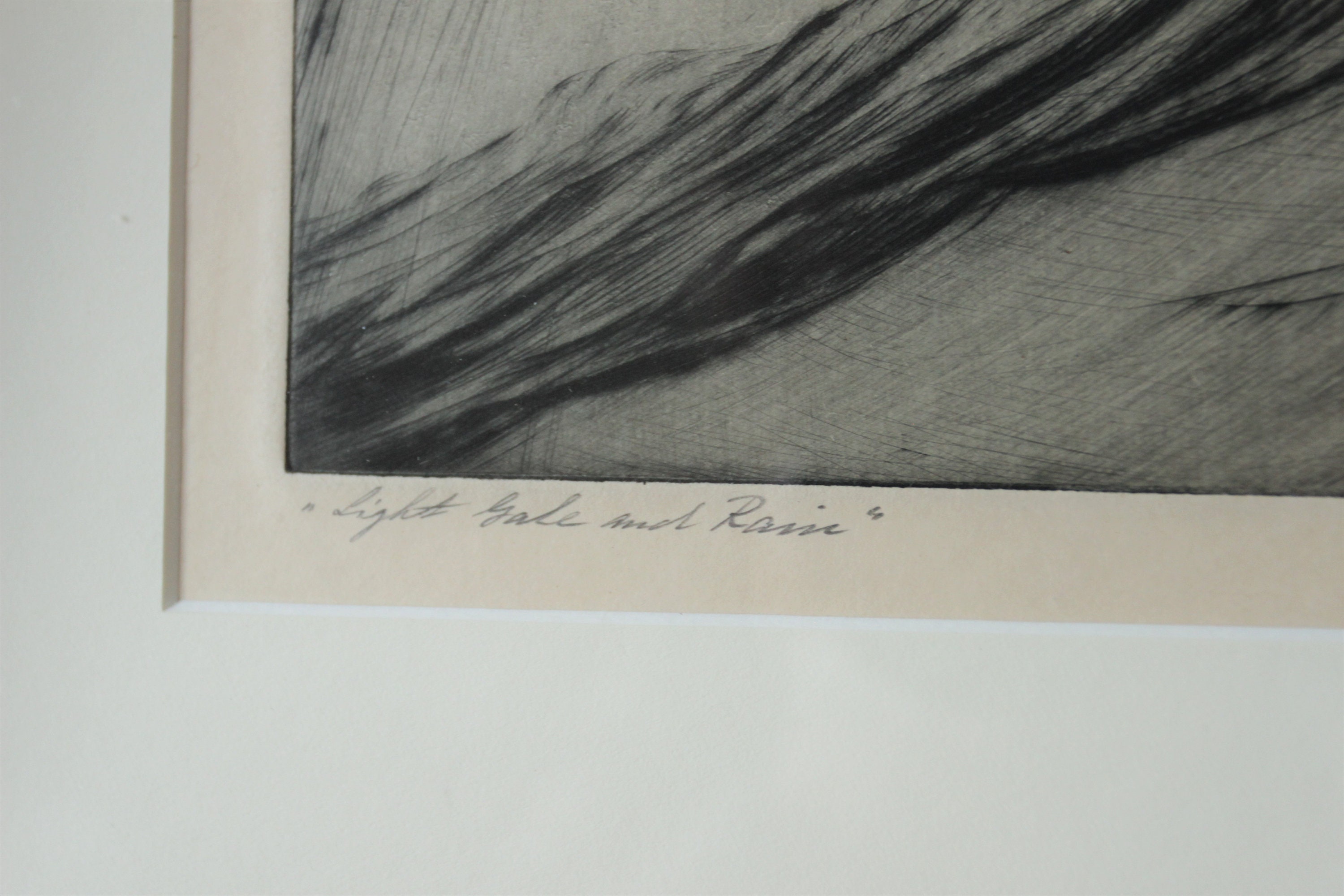 Signed Original John Stoll Etching of a Ship on a Stormy Sea - Listed ...
