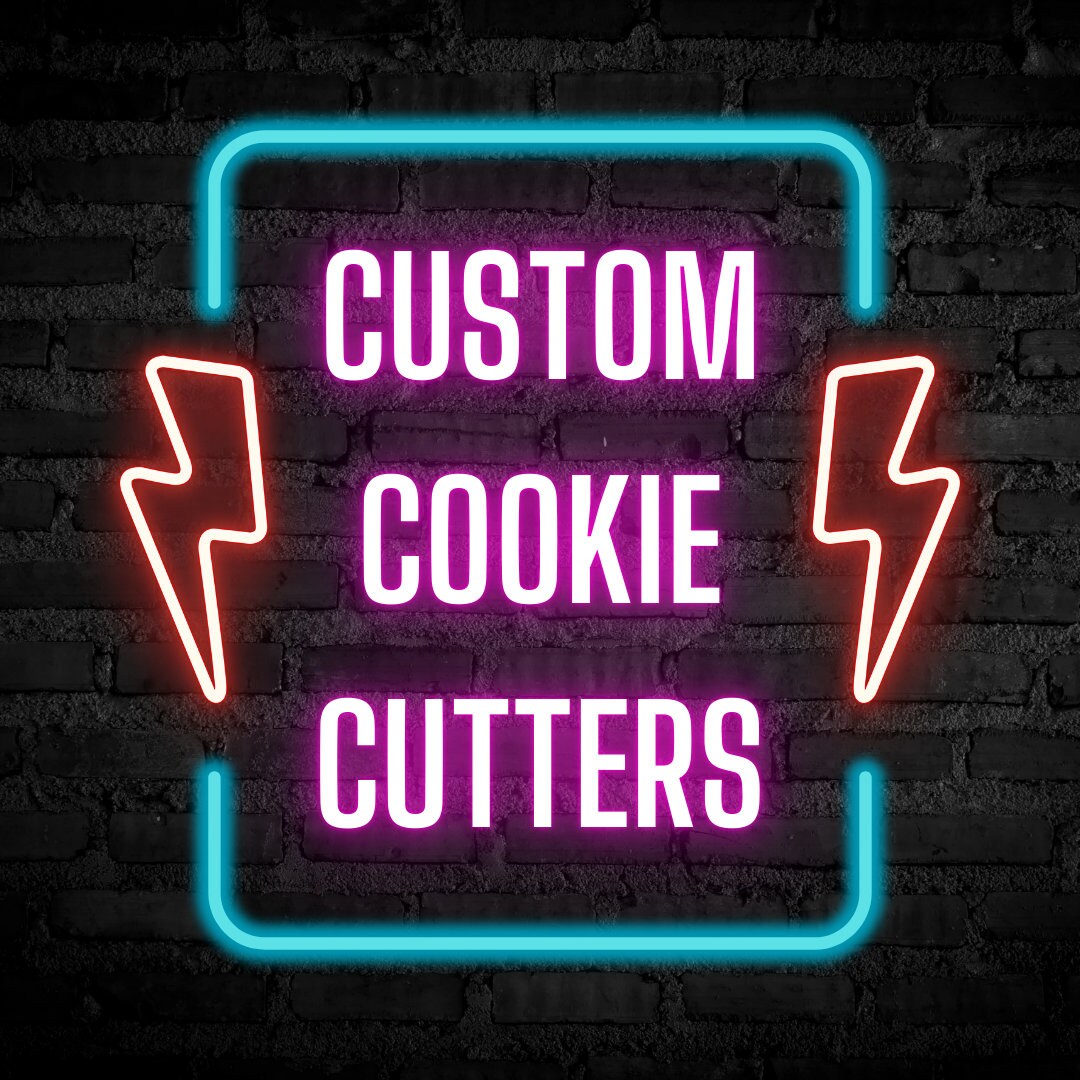 Custom Cookie Cutter | Personalized Fondant Stamp, 3D Printed - Etsy