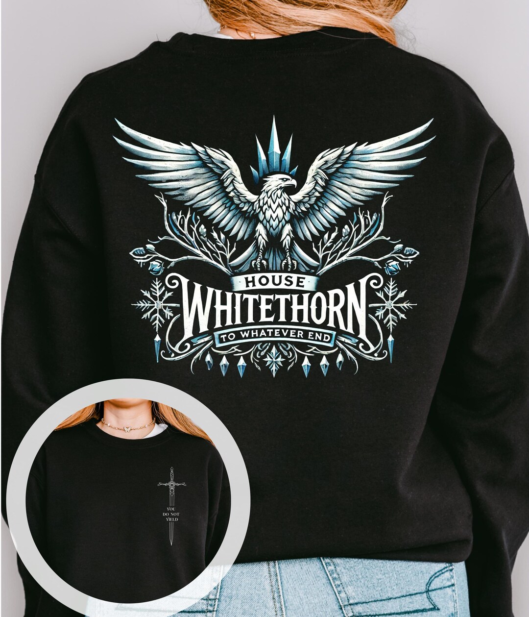 Rowan Throne of Glass Sweatshirt, ACOTAR, Sarah J Maas, Booklovers Tees ...