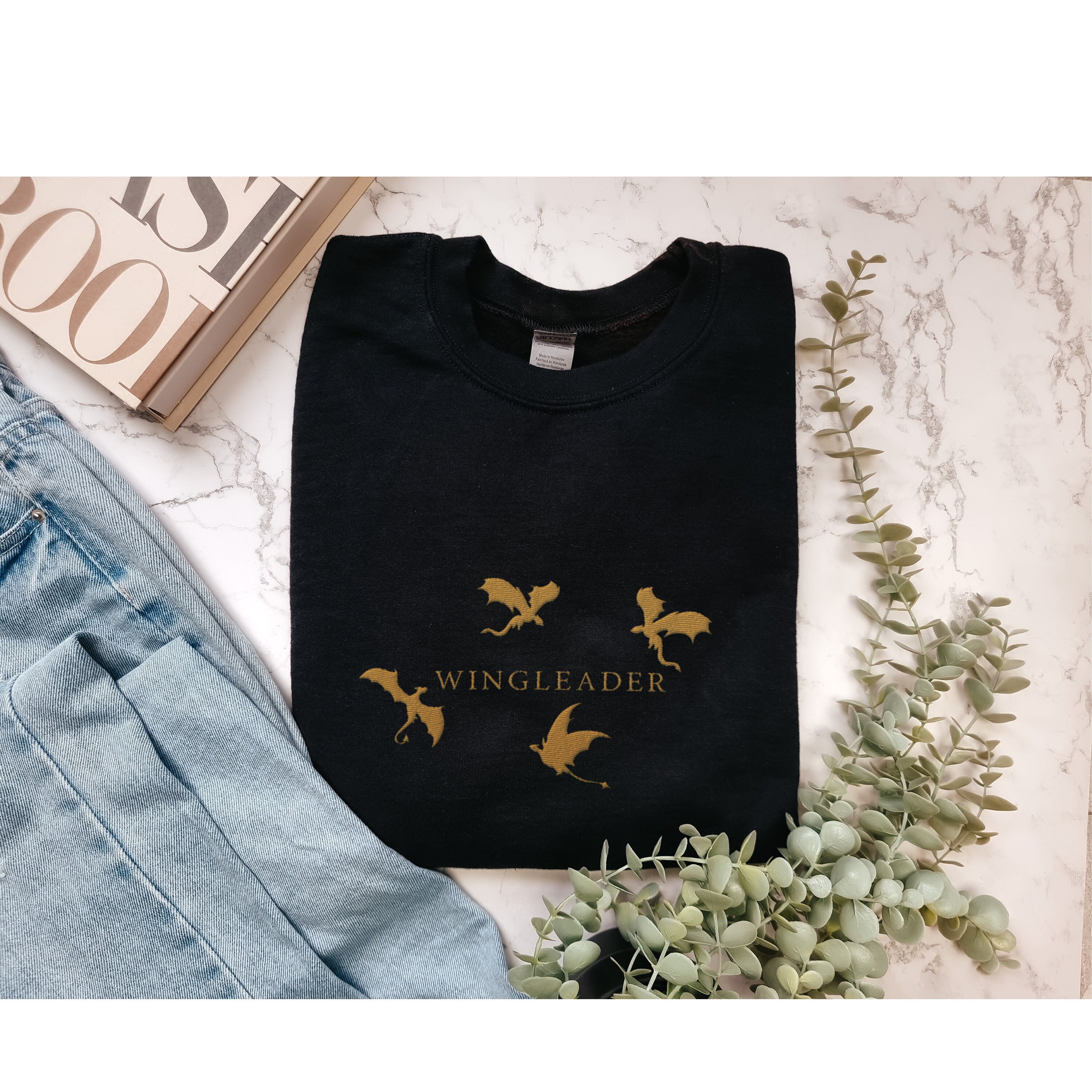 Embroidered Wingleader Sweater, Fourth Wing Sweatshirt, Basgiath War ...
