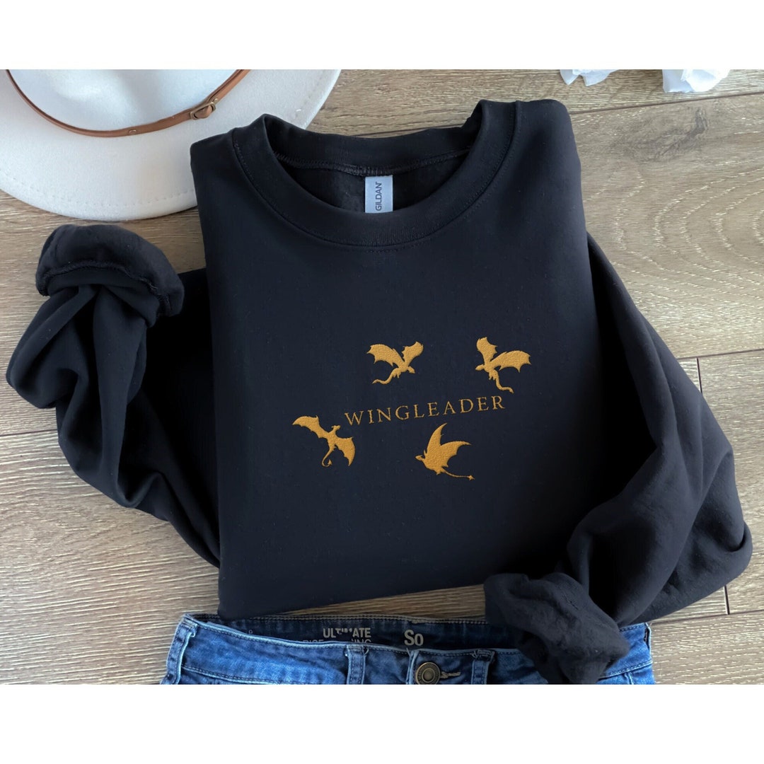Embroidered Wingleader Sweater, Fourth Wing Sweatshirt, Basgiath War ...