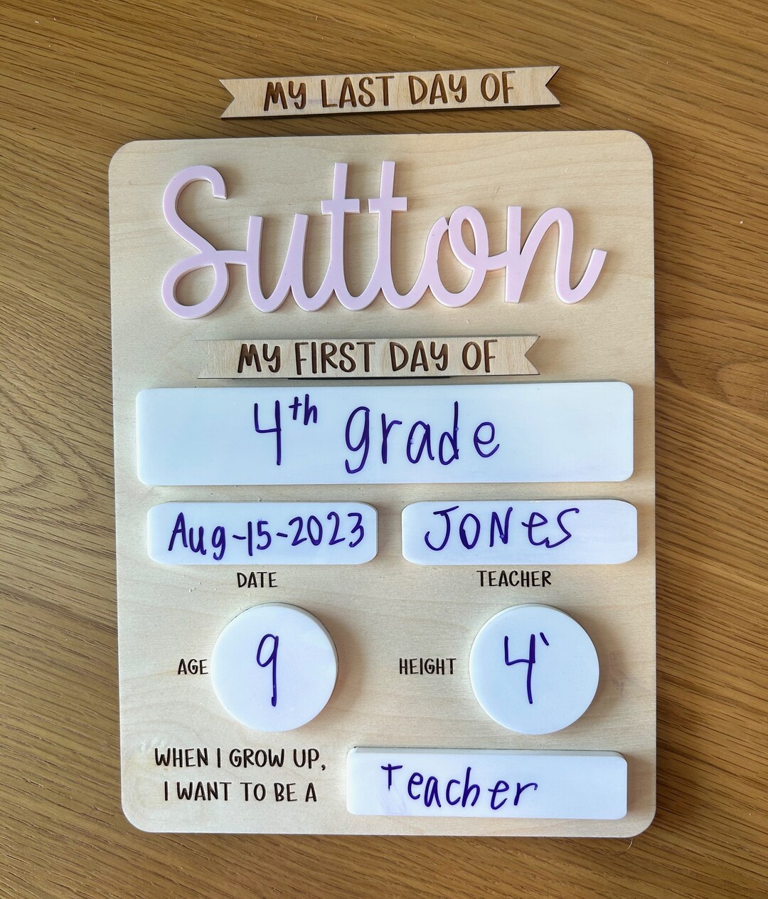 First/last Day Sign - Etsy