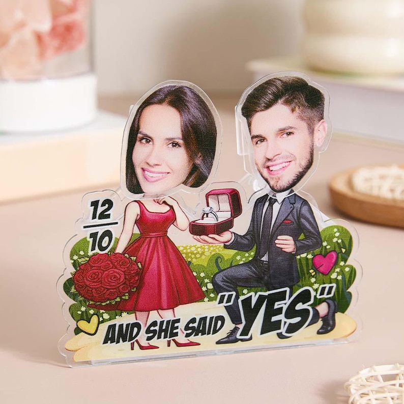 Personalized Shaking Head Photo Standee: Custom Acrylic Desk Decor - Etsy