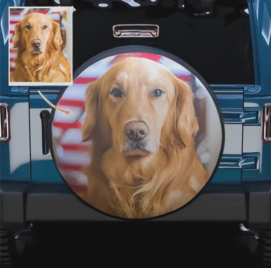 Custom Leather Spare Tire Cover: Personalized Car Decor, Weatherproof ...