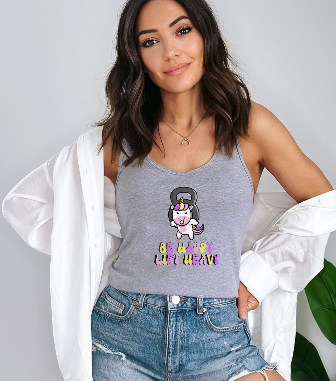 Be Happy Lift Heavy, Be Happy Lift Heavy Tank, Workout Tank, Women's ...