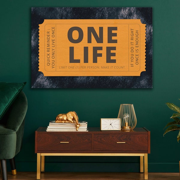 Only One Life - Etsy