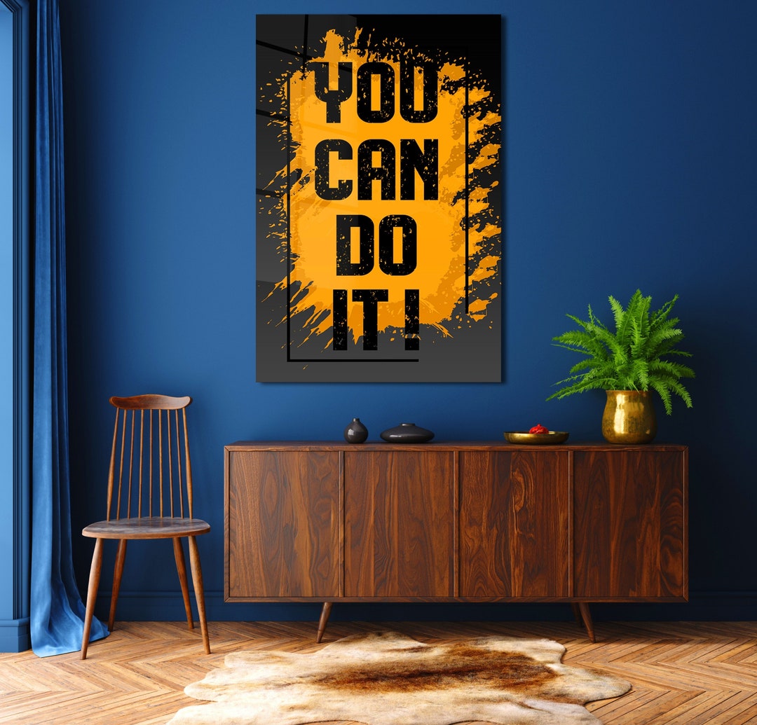 Motivational Wall Art YOU CAN DO It Inspirational Positive Affirmations ...