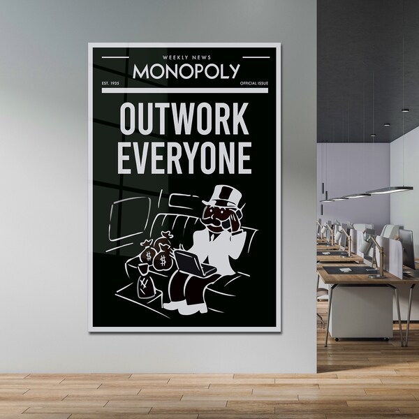 Monopoly Office Art - Etsy