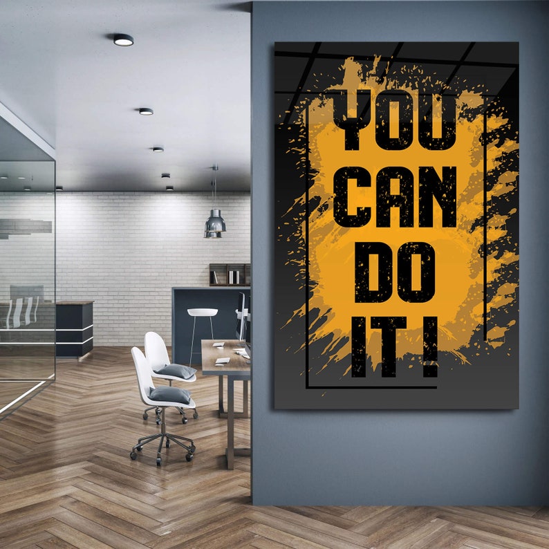 Motivational Wall Art YOU CAN DO It Inspirational Positive Affirmations ...