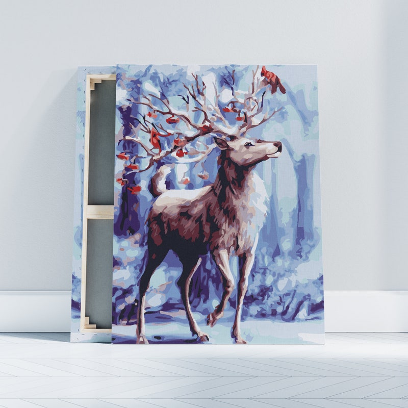 Paint by Number Deer - Etsy