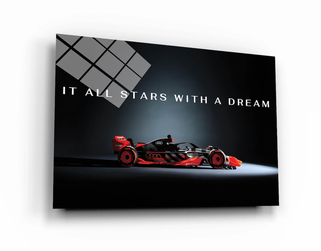 It All Starts With A Dream Motivational Wall Art Canvas Print Office ...