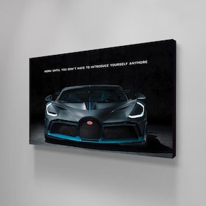 Bugatti Supercar Poster: Motivational Man Cave Decor - Etsy