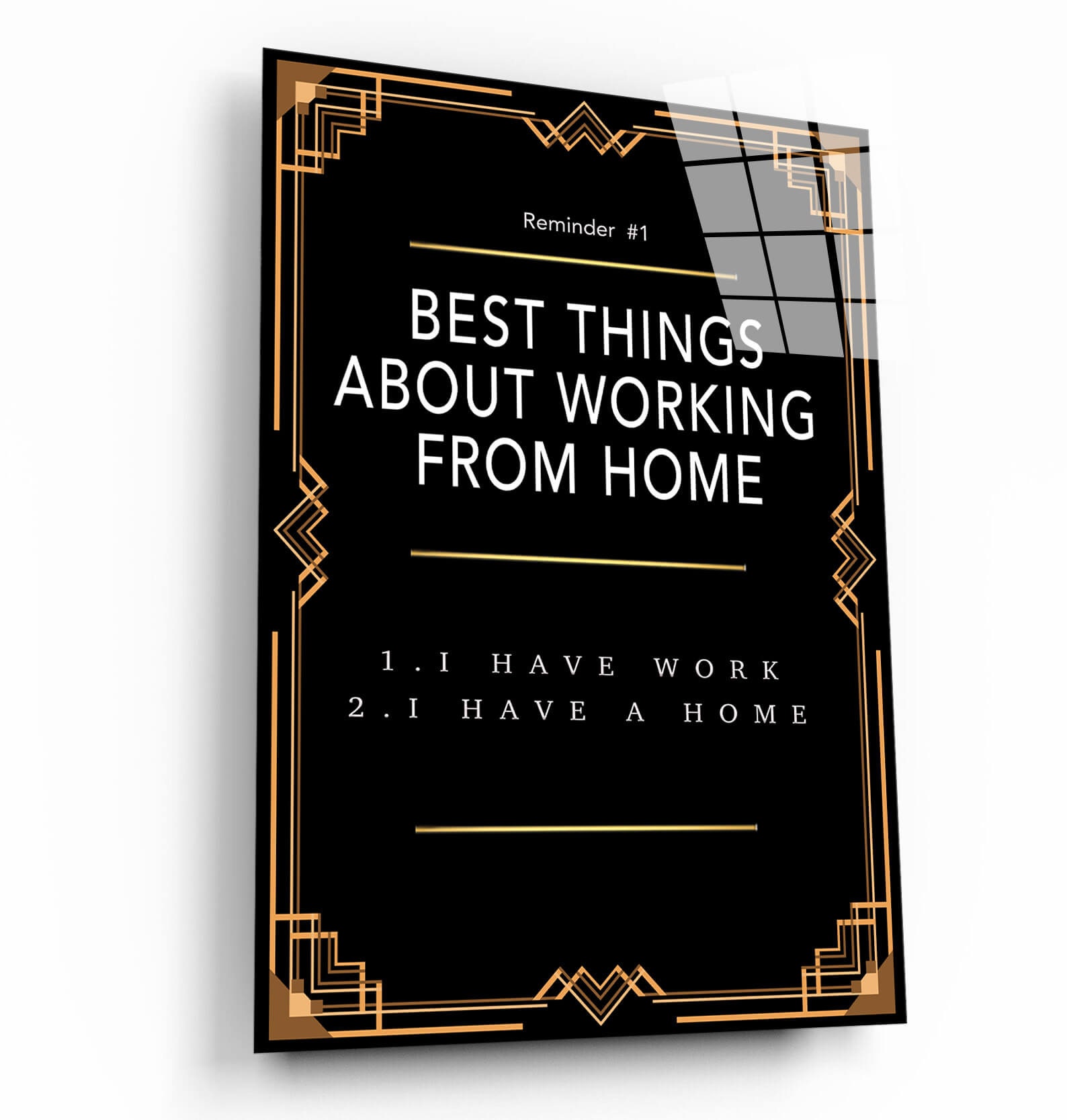 MOTIVATIONAL WALL ART, Best Things About Working From Home ...