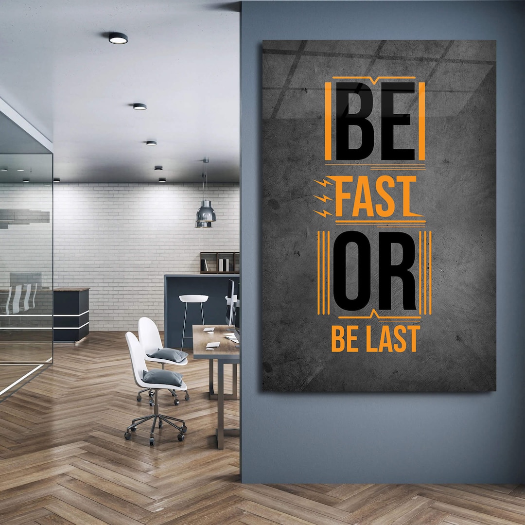 MOTIVATIONAL WALL ART, Inspirational Office Decor, Motivational Quote ...