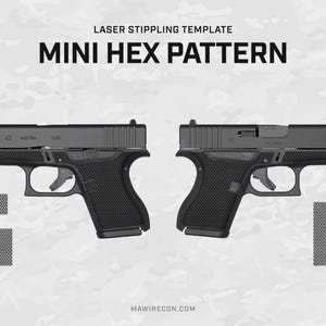 Glock SVG Stippling Pattern for Laser Engraving | G43 Mini Hex Pattern ...