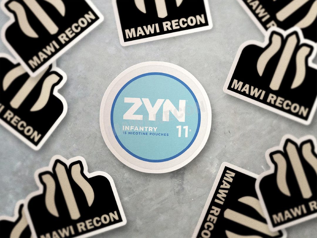 ZYN Sticker US Army Meme, Infantry Humor Durable Die-cut Vinyl, Matte ...