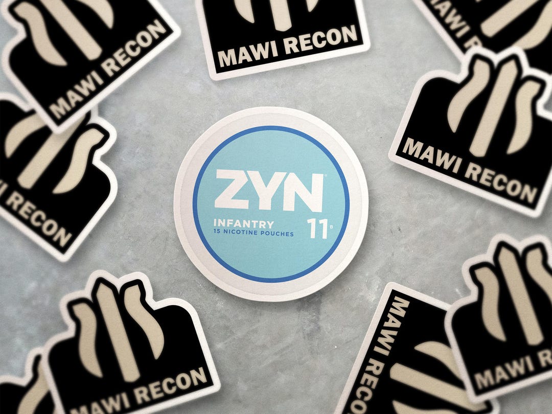 ZYN Sticker US Army Infantry Durable Die-cut Vinyl, Matte Finish for ...