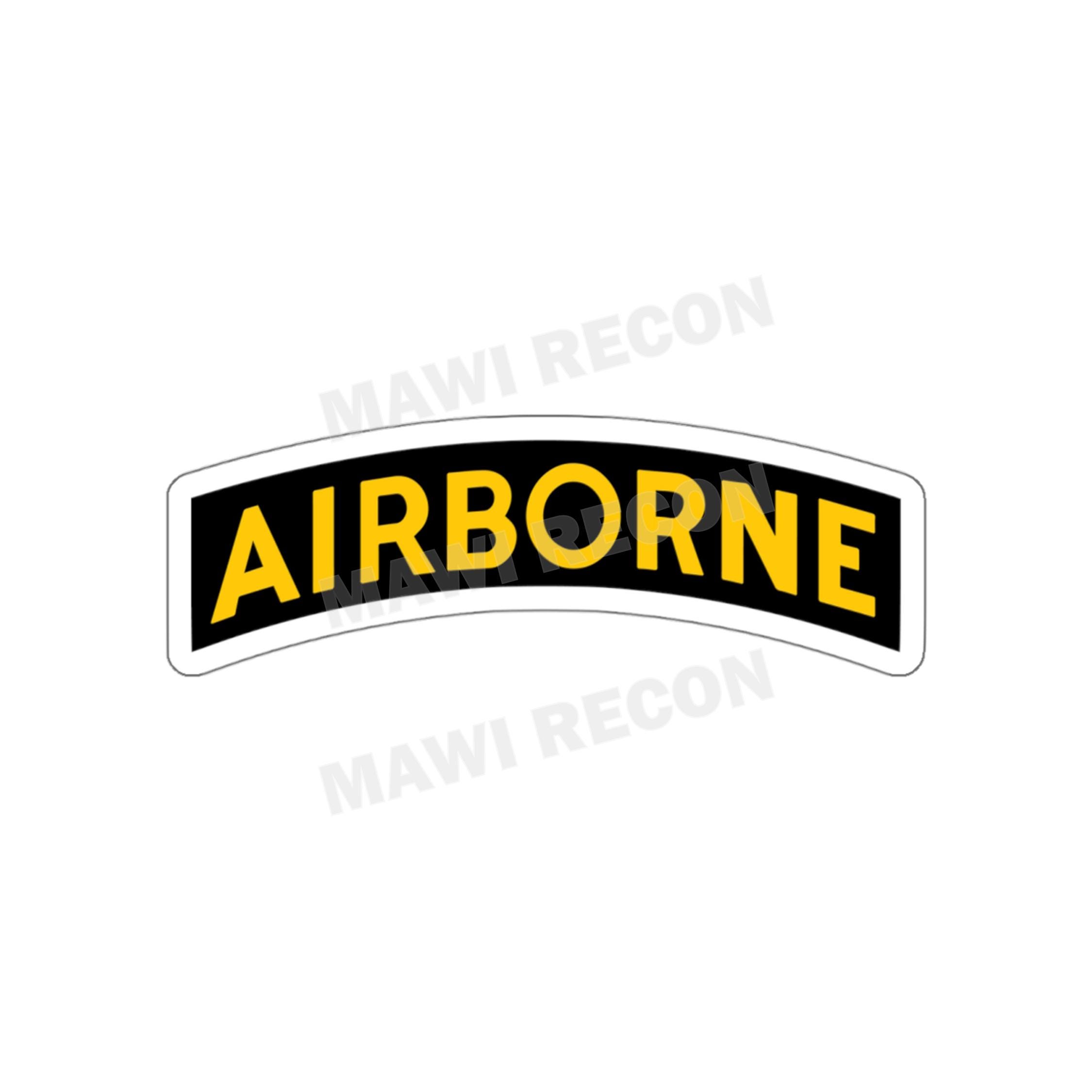 Airborne Tab Sticker | Paratrooper, US Army, Special Skills Training ...