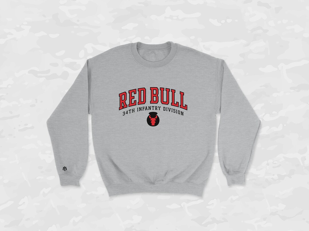 Red Bull 34th Infantry Division Crewneck Pullover | US Army | Mid ...