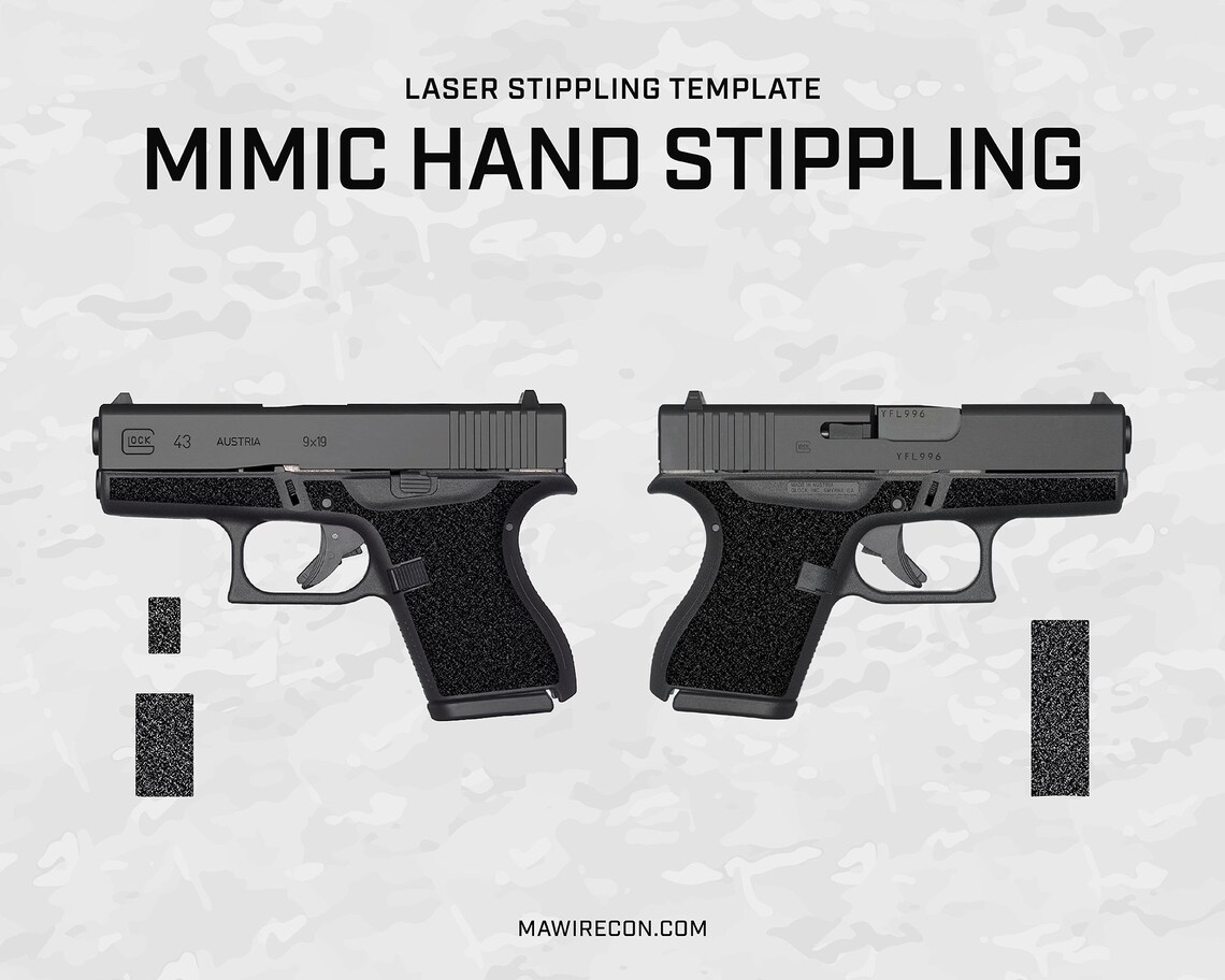 Glock SVG Stippling Pattern for Laser Engraving G43 Mimic - Etsy Canada